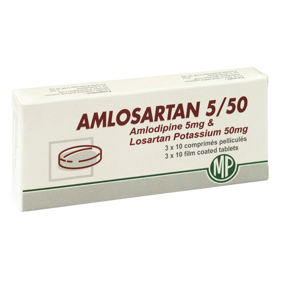 Amlosartan 5/50 - Médicale Pharmaceutique